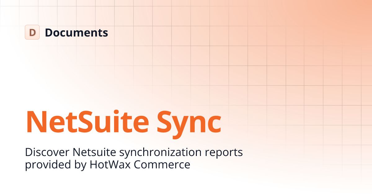 NetSuite Sync | Documents