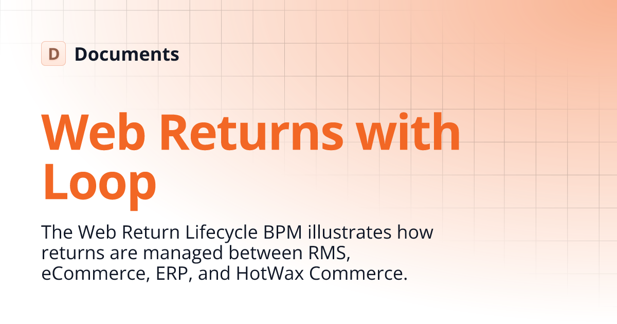 Web Returns with Loop | Documents