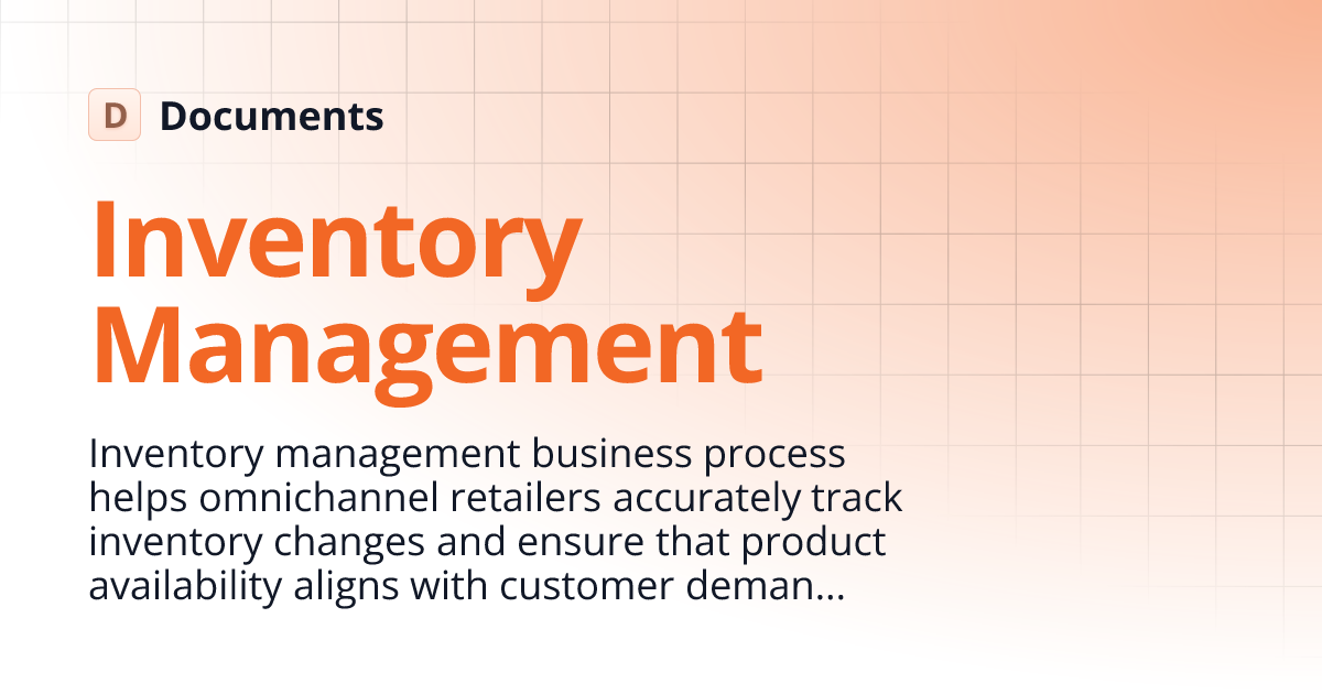 Inventory Management | Documents