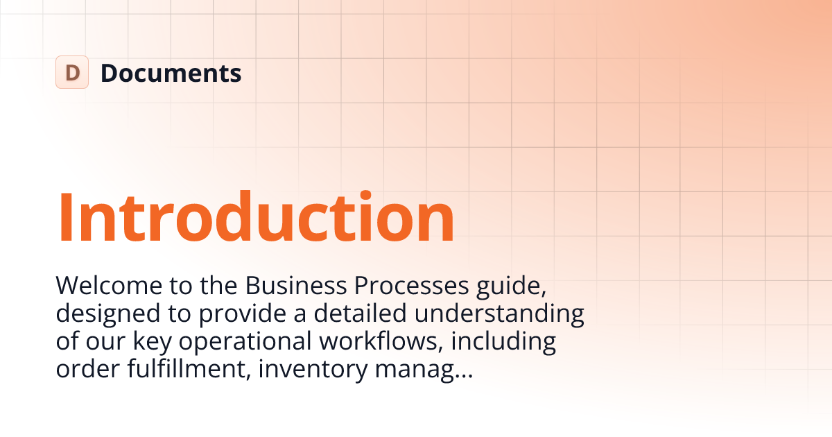 Introduction | Documents