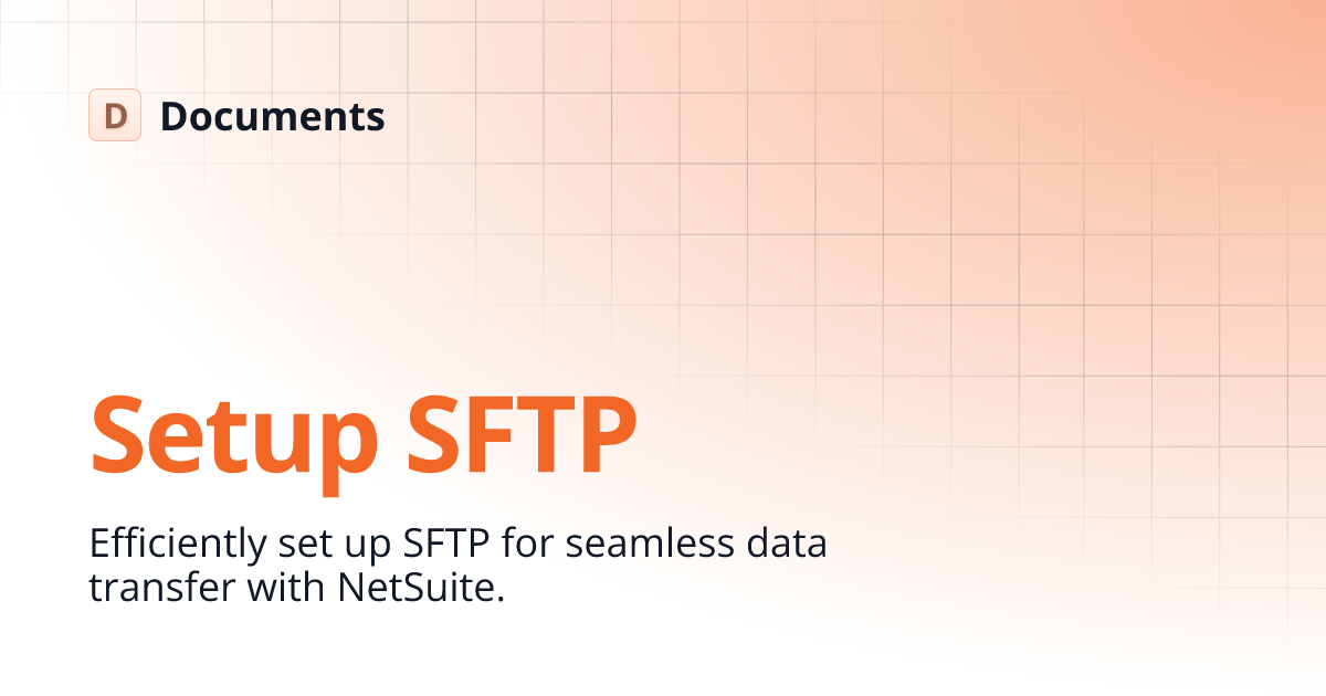 Setup SFTP | Documents