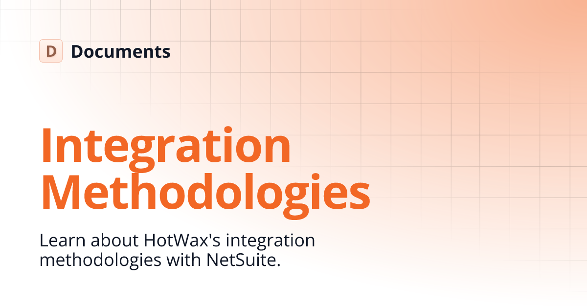 Integration Methodologies | Documents