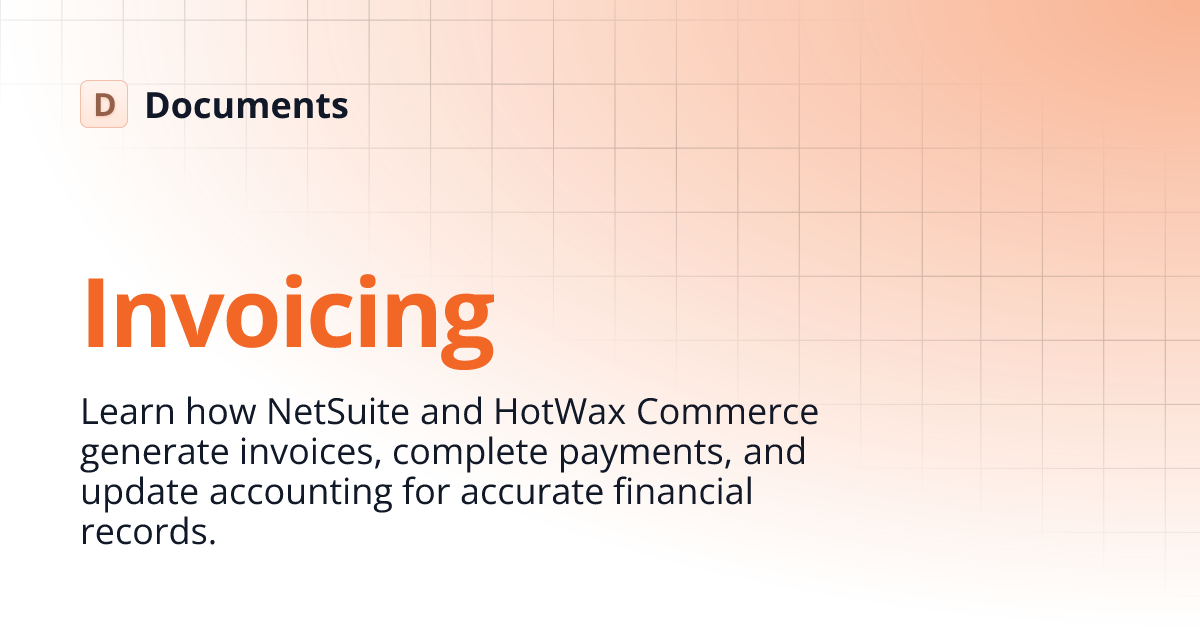 Invoicing | Documents