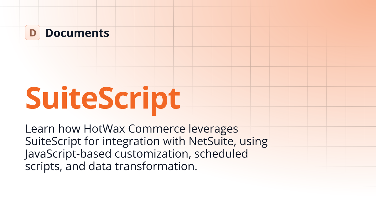 SuiteScript | Documents