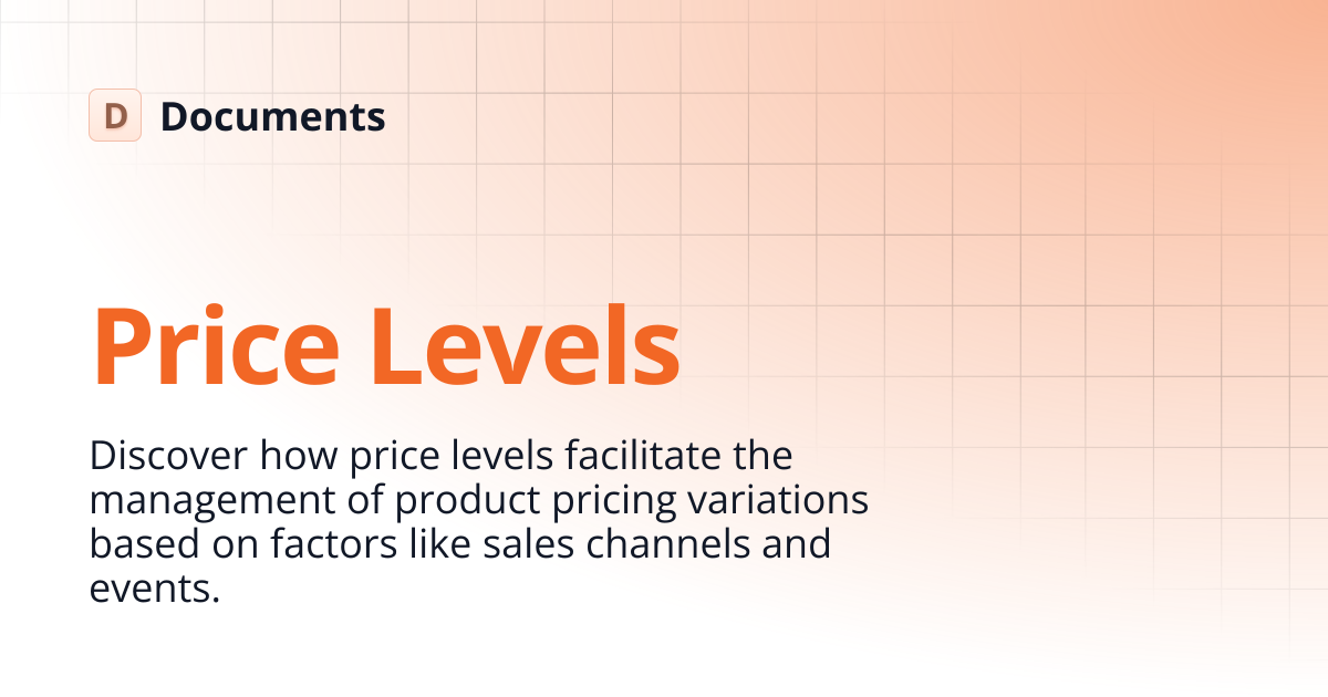Price Levels | Learn NetSuite | Documents