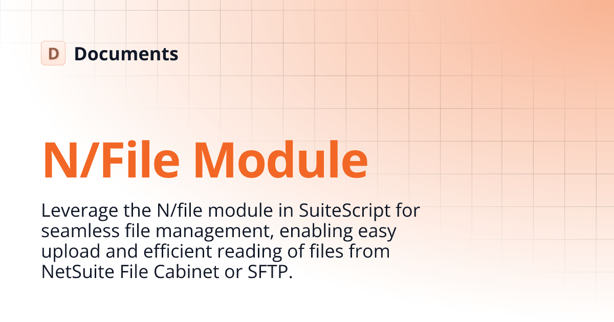 N/File Module | Documents