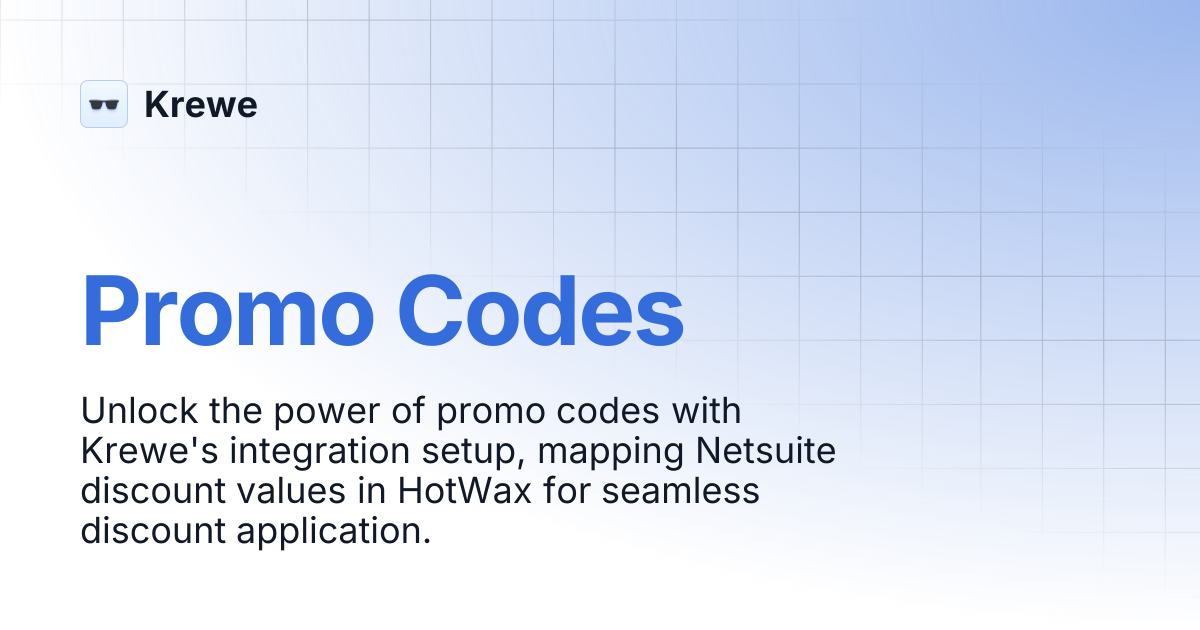 Promo Codes | Krewe