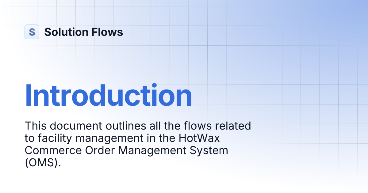 Introduction | Solution Flows
